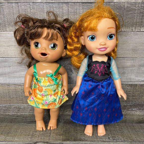 Disney | Toys | Girls Dolls Lot Disney Princess Anna Toddler Doll Baby ...